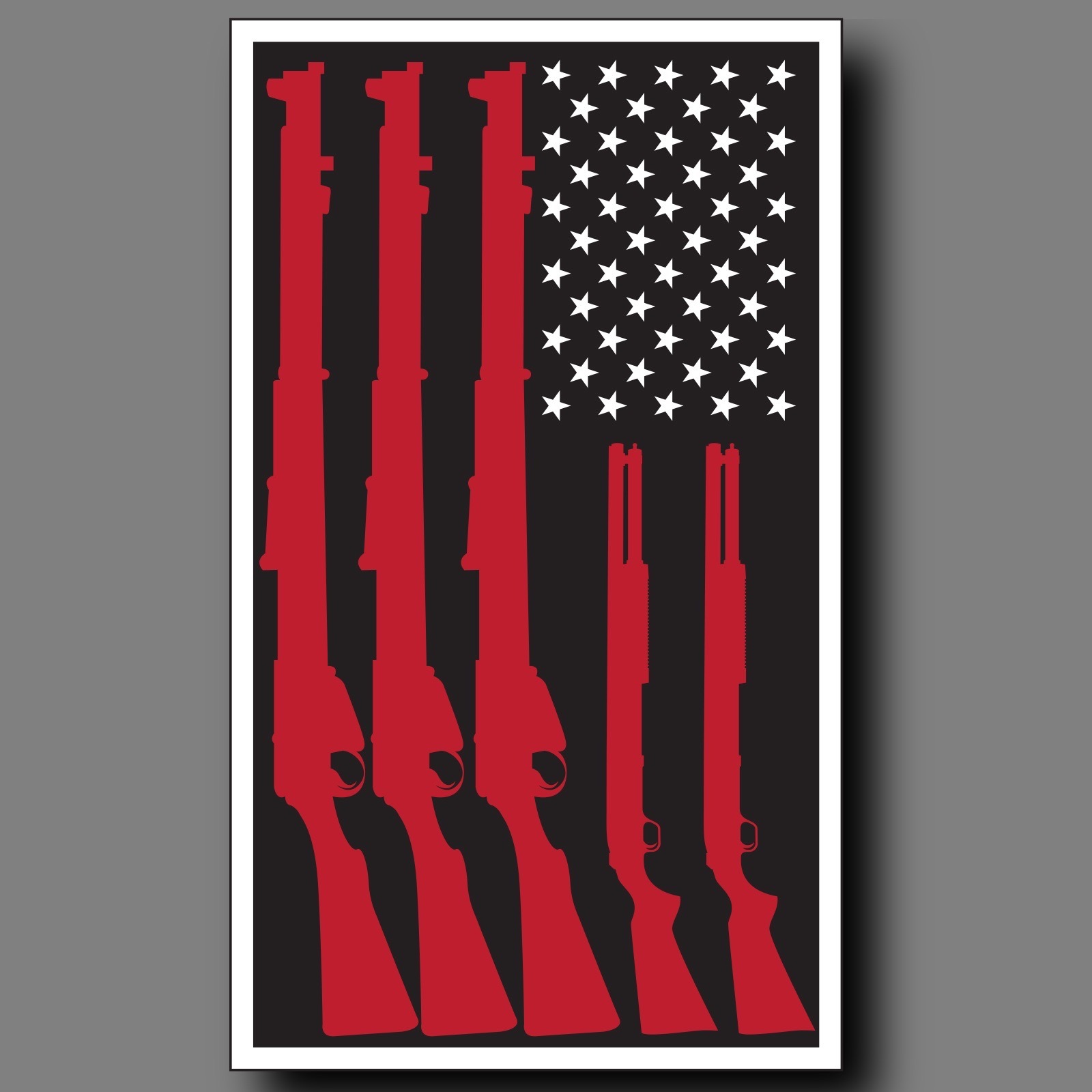 American Flag Guns Second Amendment Sticker Decal | eBay
