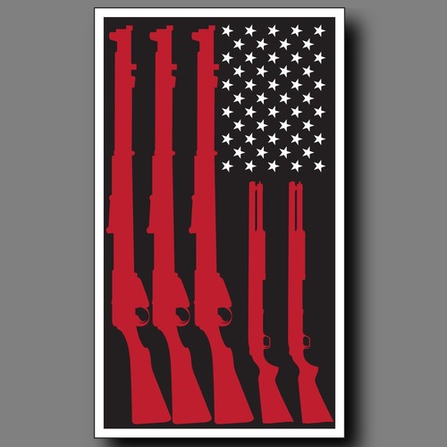 American Flag Guns Second Amendment Sticker Decal | eBay