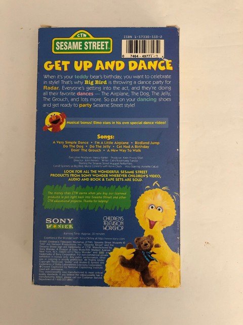 Sesame Street - Get Up and Dance (VHS, 1997) for sale online | eBay