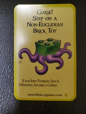 Munchkin Cthulhu Curse! Step on a Non-Euclidean Brick Toy Steve Jackson ...