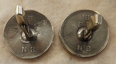 GENUINE Hudson’s Bay Co Cufflinks 1850s Beaver Fur Trade Token brass ...