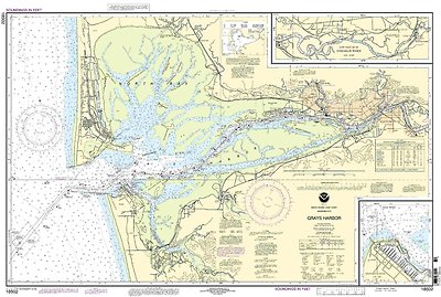 NOAA Grays Harbor Westhaven Cove Chart 18502 87th Edition Marine Map | eBay