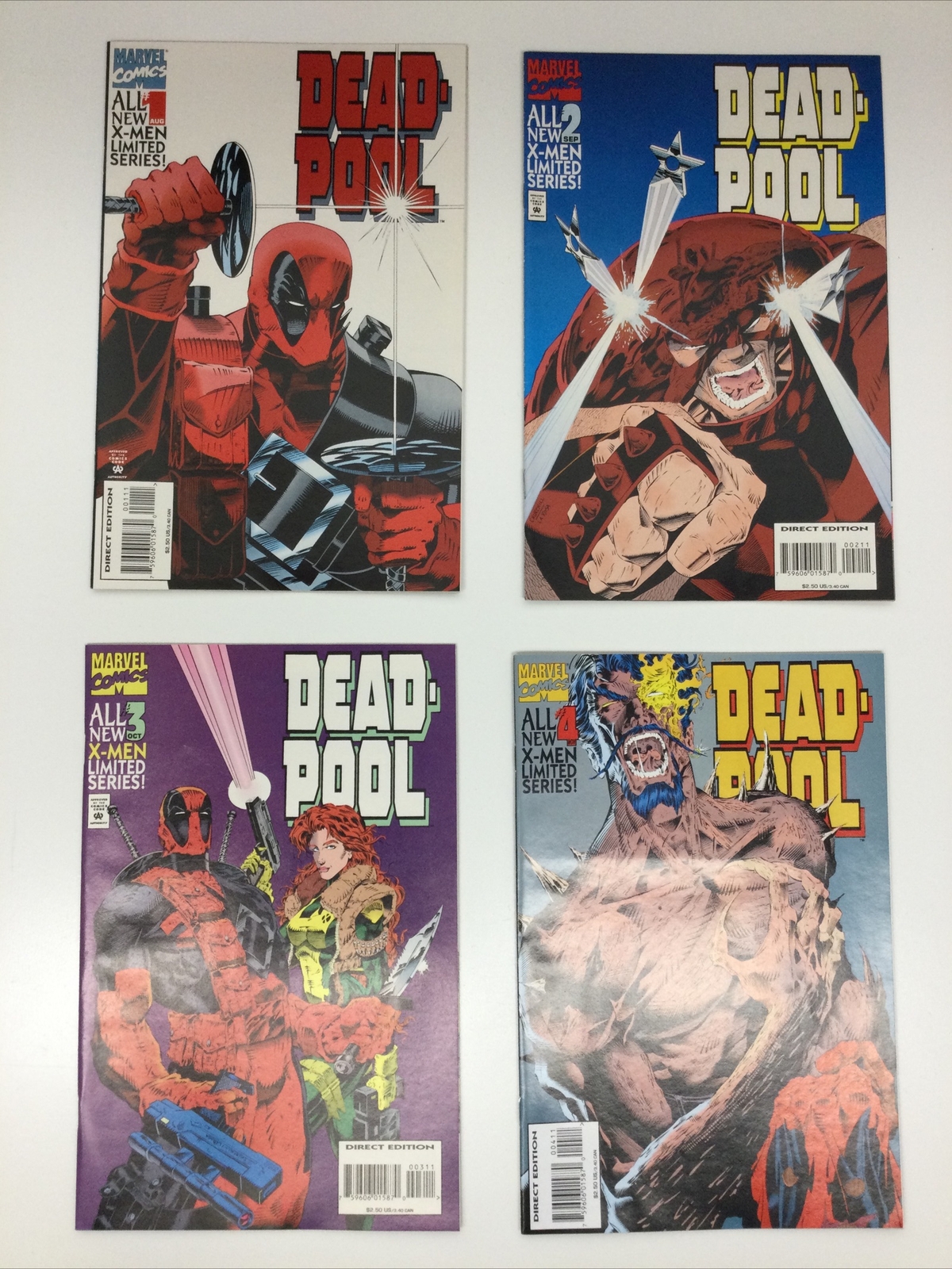 4 Marvel Comics Deadpool Limited Series 1 - 2 - 3 - 4 Waid Churchill ...