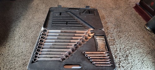 Vintage Craftsman 44127 26 pc SAE Combination Wrench Set Made In USA 5/ ...