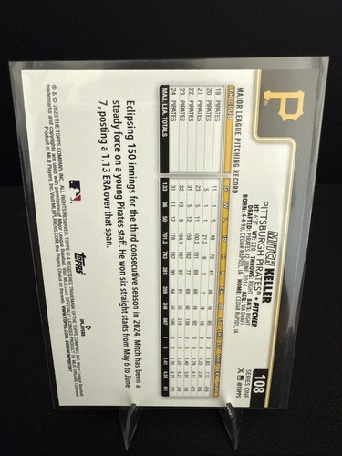 2025 Topps Series 1 - Mitch Keller #108 Sandglitter - Pirates | eBay