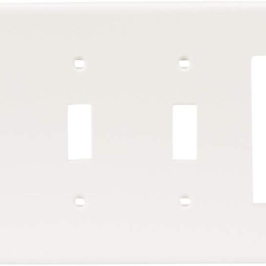 4-Gang 3-Toggle 1-Decora/GFCI Device Combination Wallplate Standard ...