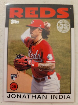 86B-19 Jonathan India RC Cincinnati Reds 1986 Anniver 2021 Topps ...