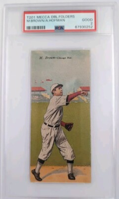 1911 T201 Mecca PSA 2 HOF Brown - Hofman, 114 yr old card, 50 card set ...