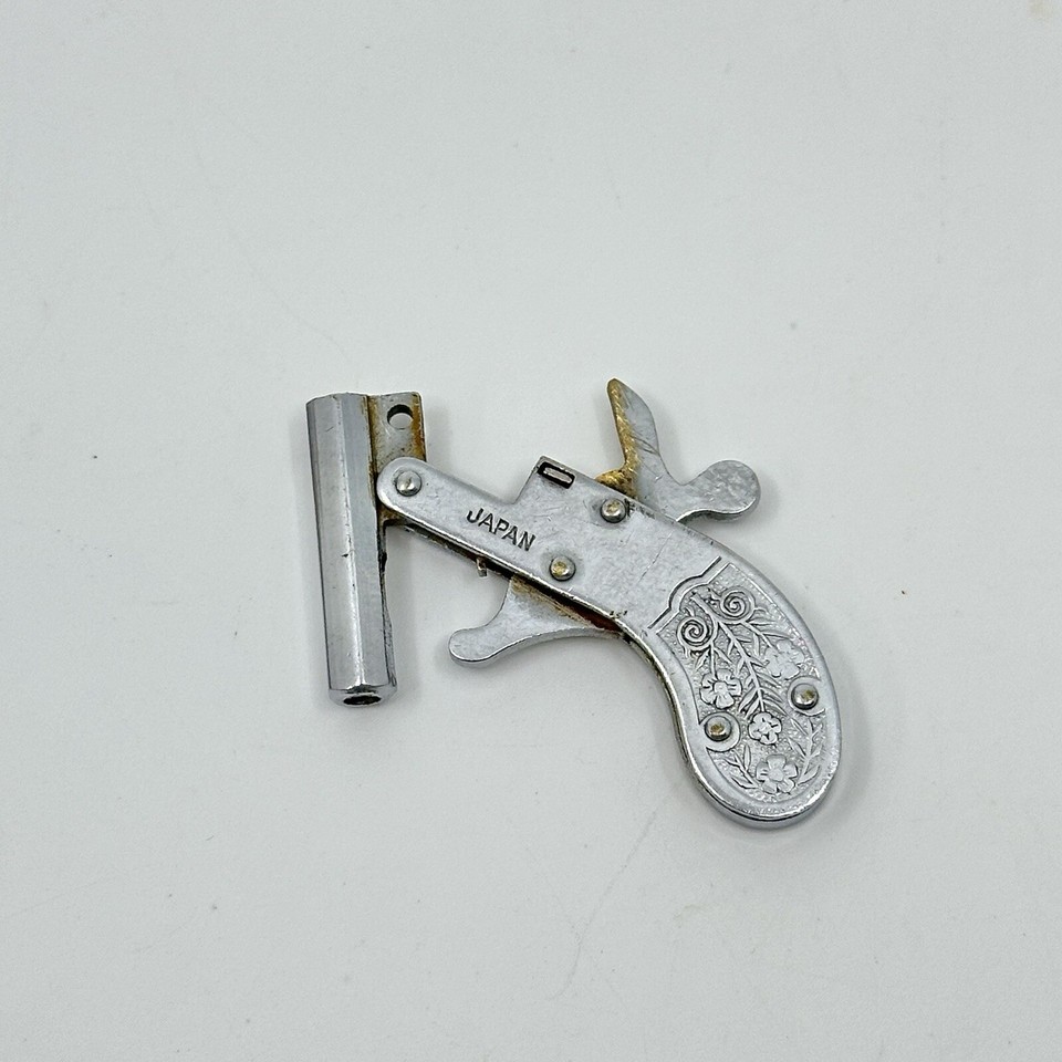 Vintage RARE Miniature Toy Cap Gun 2MM Pinfire Pistol Fob Japan | eBay