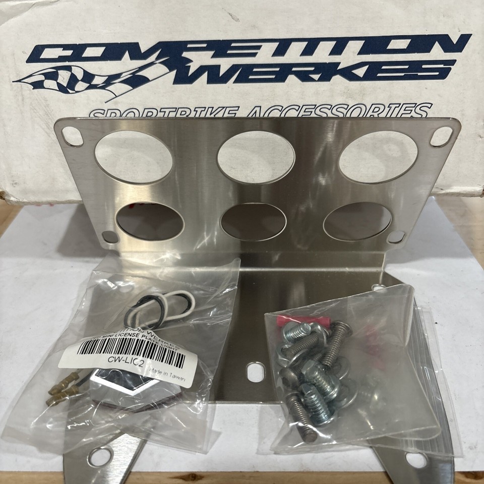 New Competition Werkes LED Mini License Plate Light + Fender Eliminator ...