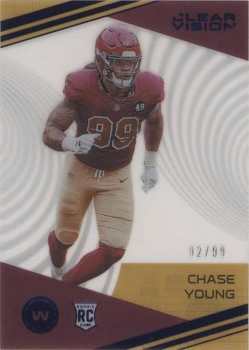 2020 Panini Chronicles - Clear Vision Rookies Chase Young #CV-27 Blue ...