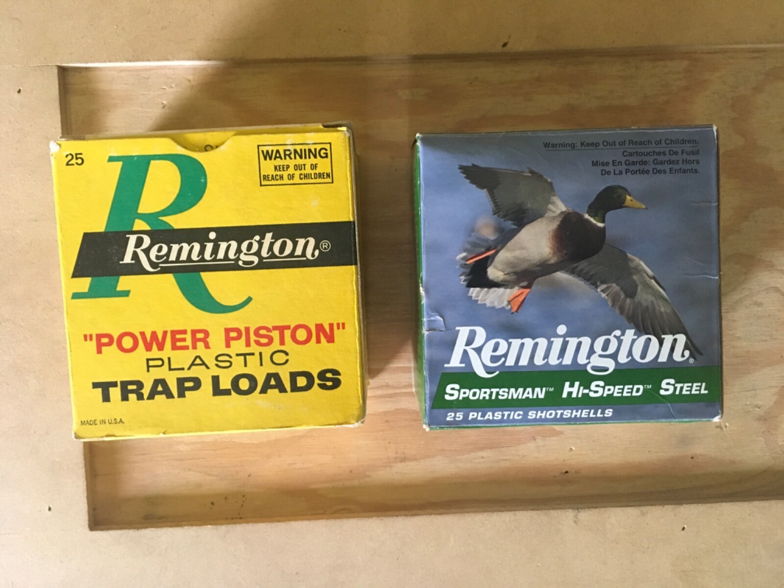 2 Vintage EMPTY 12 Gauge Remington Power Piston Hi-Speed Shot Shell ...