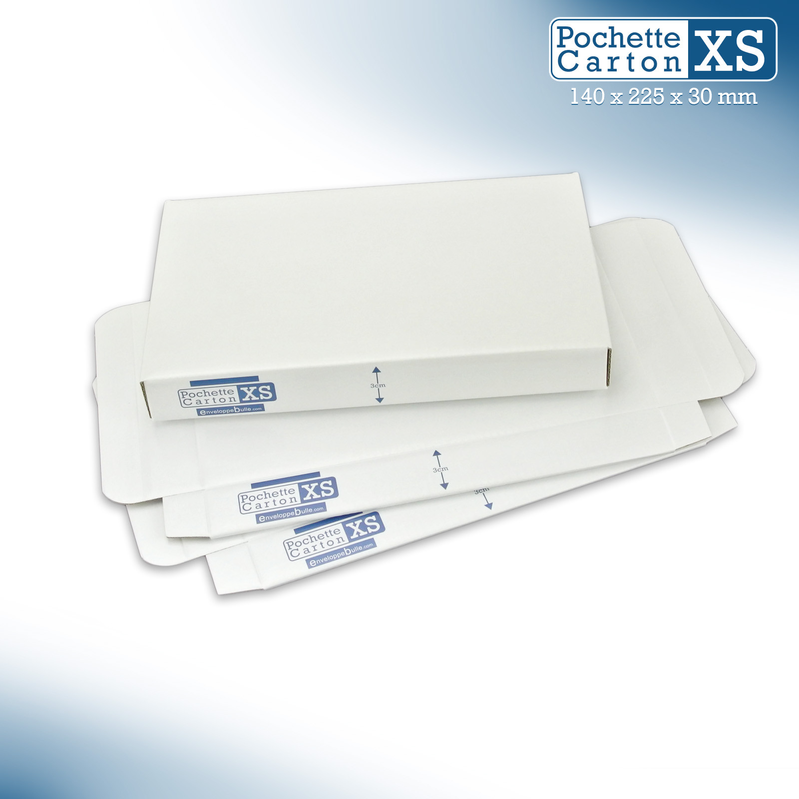 Boîtes pochettes carton petite hauteur 3cm - formats au choix - lots de ...