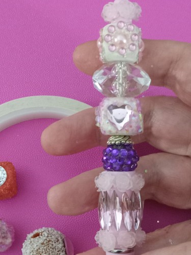 33' Pen Wrap Double-sided Tape Roll 4 Beadable Sugar Crystal Beads ...