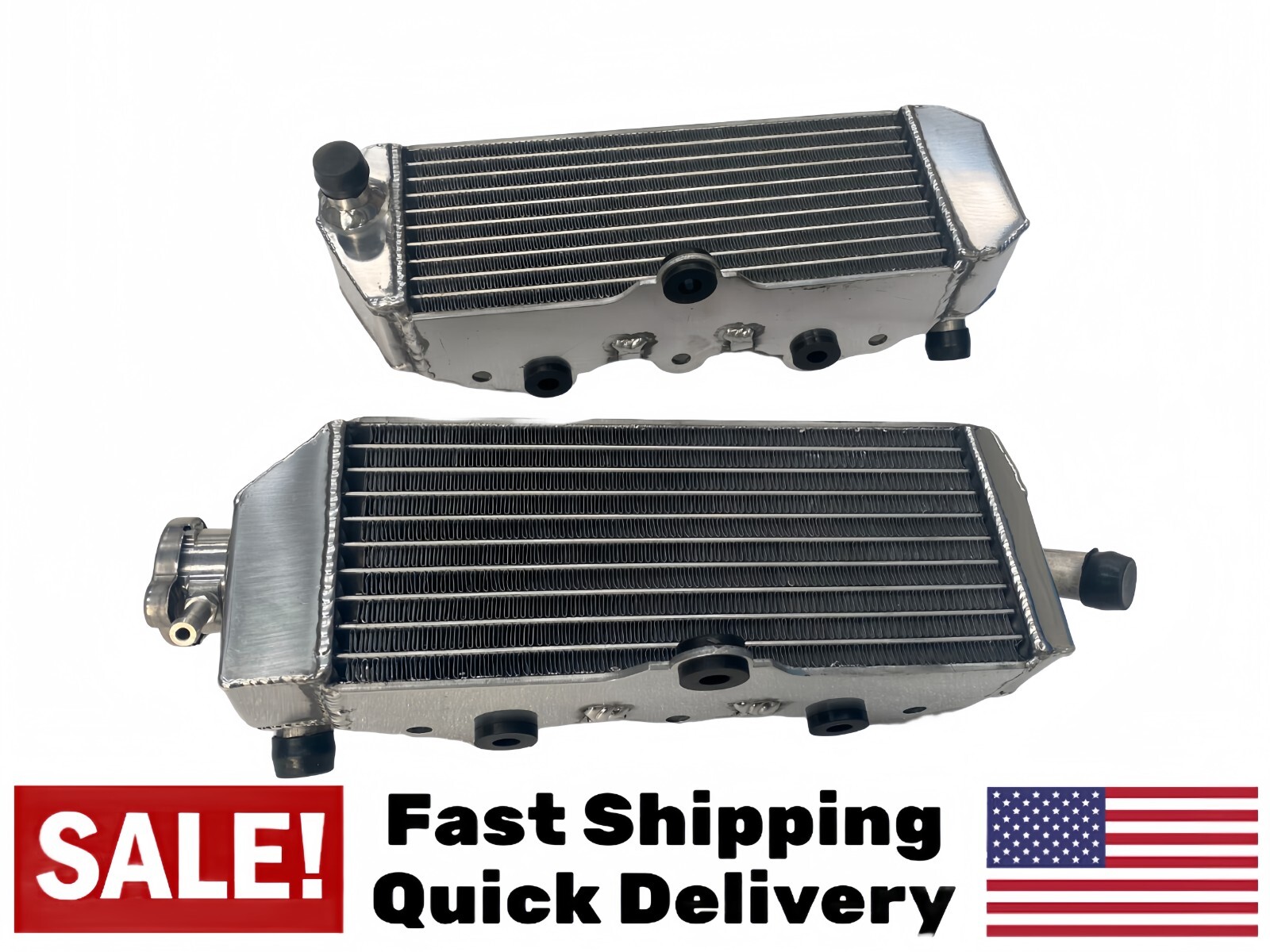 Braced Aluminum Alloy Radiator Suzuki Rm125 RM 125 E2 Model K/l 1989 ...