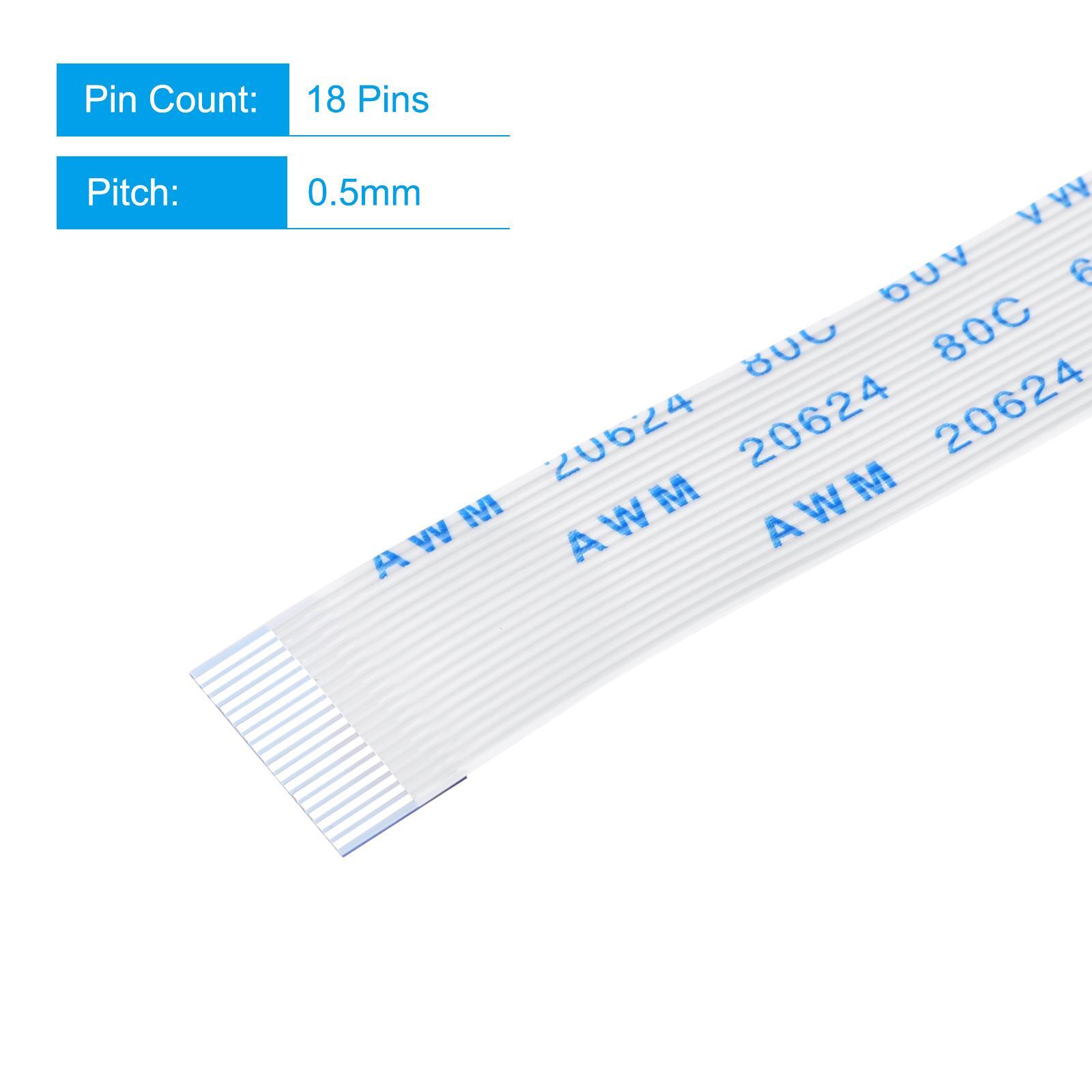 20er Pack FFC FPC Kabel 18 Pin 0.5mm 100mm (A Typ) für LCD 3D Drucker ...