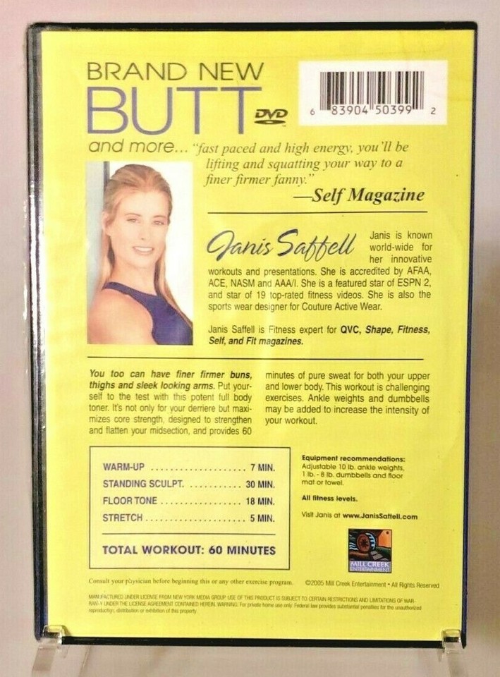 Janis Saffell - Brand New Butt and More (DVD, 2005) NEW Sealed ...
