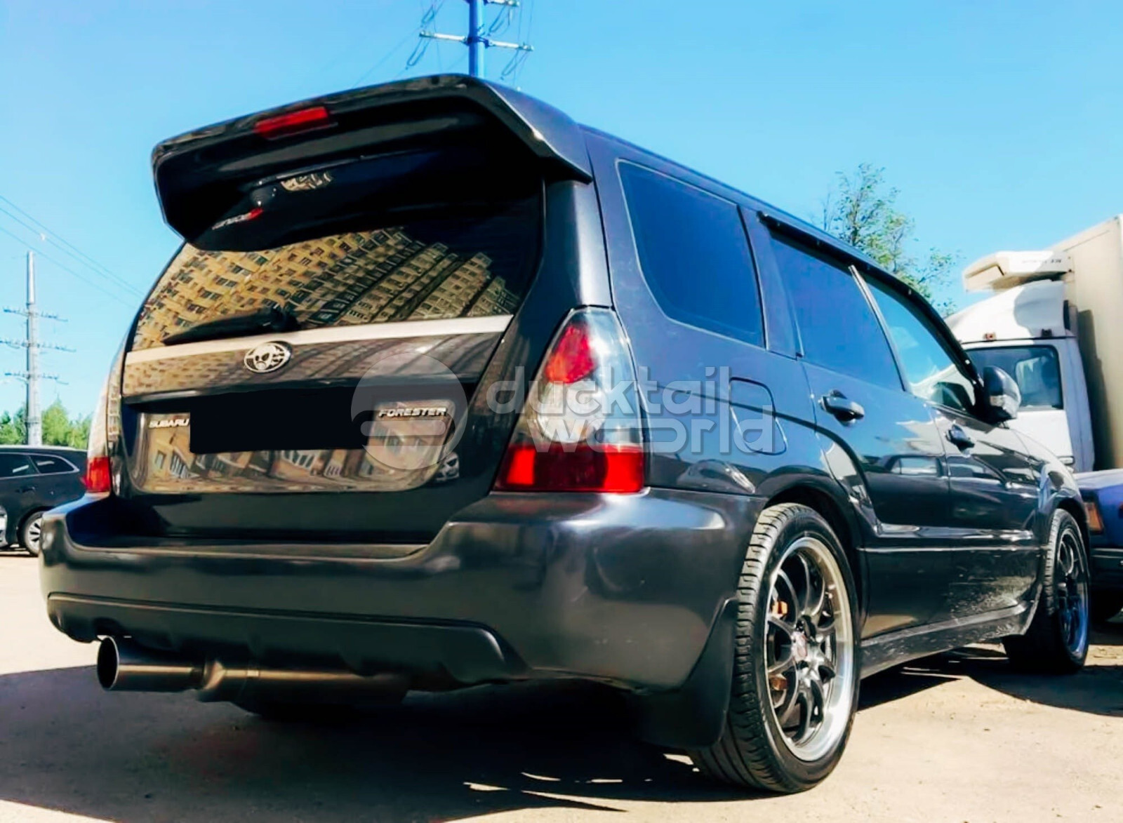 SYMS Spoiler for Subaru Forester SG 2002 - 2007 With Stop Light Rear ...