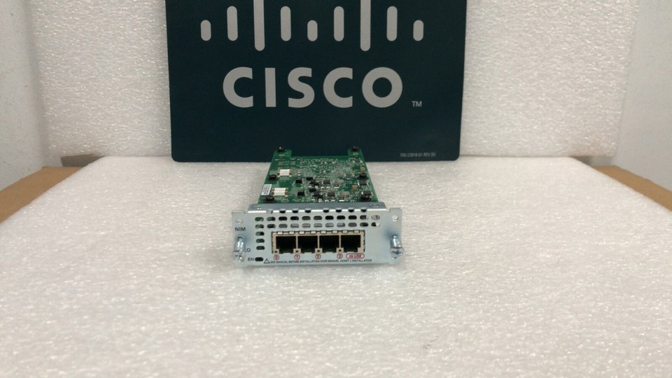 CISCO NIM-4FXO 4-port Network Interface Module VOICE FXO ISR4000 Series ...