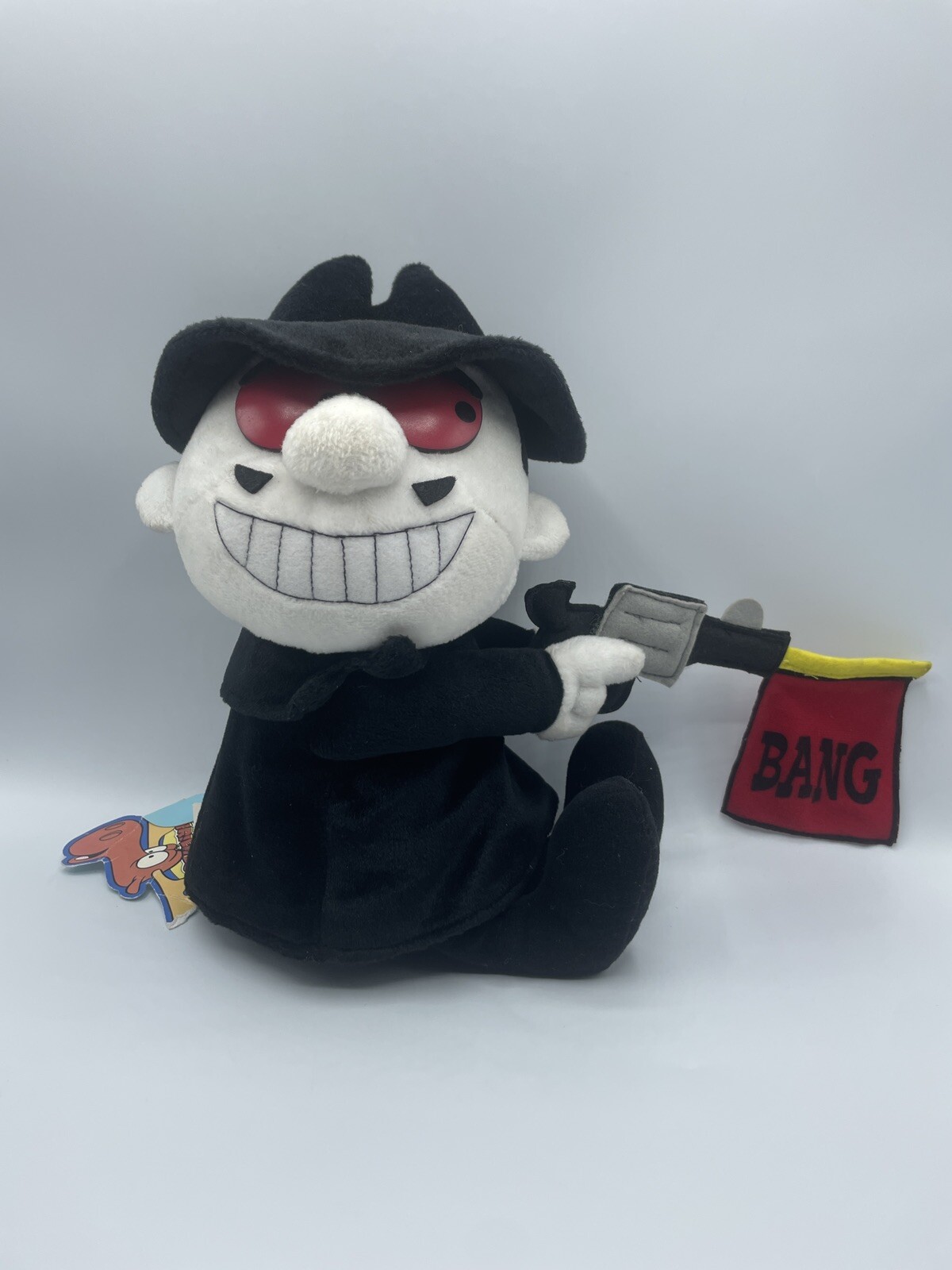 ROCKY & BULLWINKLE BORIS BADENOV STUFFED PLUSH VILLAN GUN BANG 13" W ...