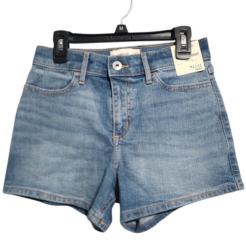 Abercrombie Kids High Rise Mini Mom Short Blue Size 11/12 NWT | eBay