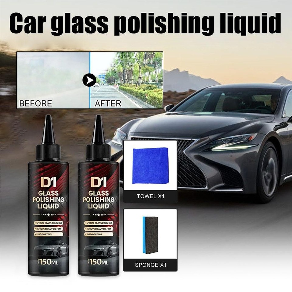 1Set D1 Glass Polishing Liquid - Auto Glass Sc ratch Care Polishing ...