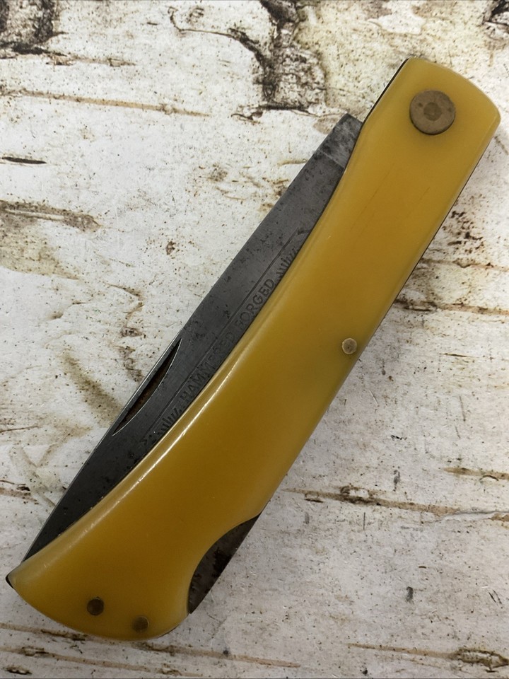 German Eye Yellow Synthetic D.R.G.M 1423923 Lockback Sodbuster Pocket ...