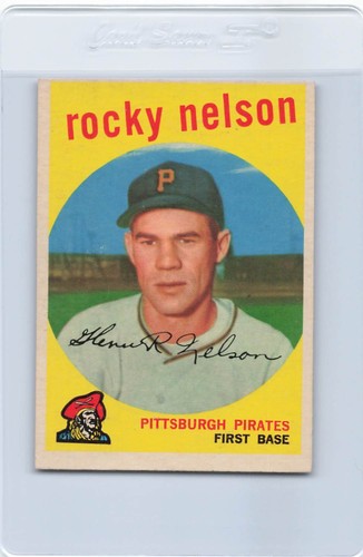 1959 Topps #446 Rocky Nelson Pirates EX *7213 | eBay
