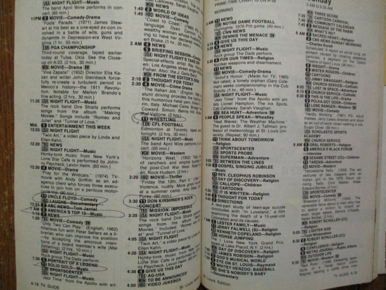 1982 TV Guide (DENISE MILLER/JOE PISCOPO/BRET MAVERICK/FILTHY RICH ...