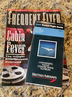 OAG Pocket Flight Guide Europe M E Africa February 1993 Frequent Flyer ...