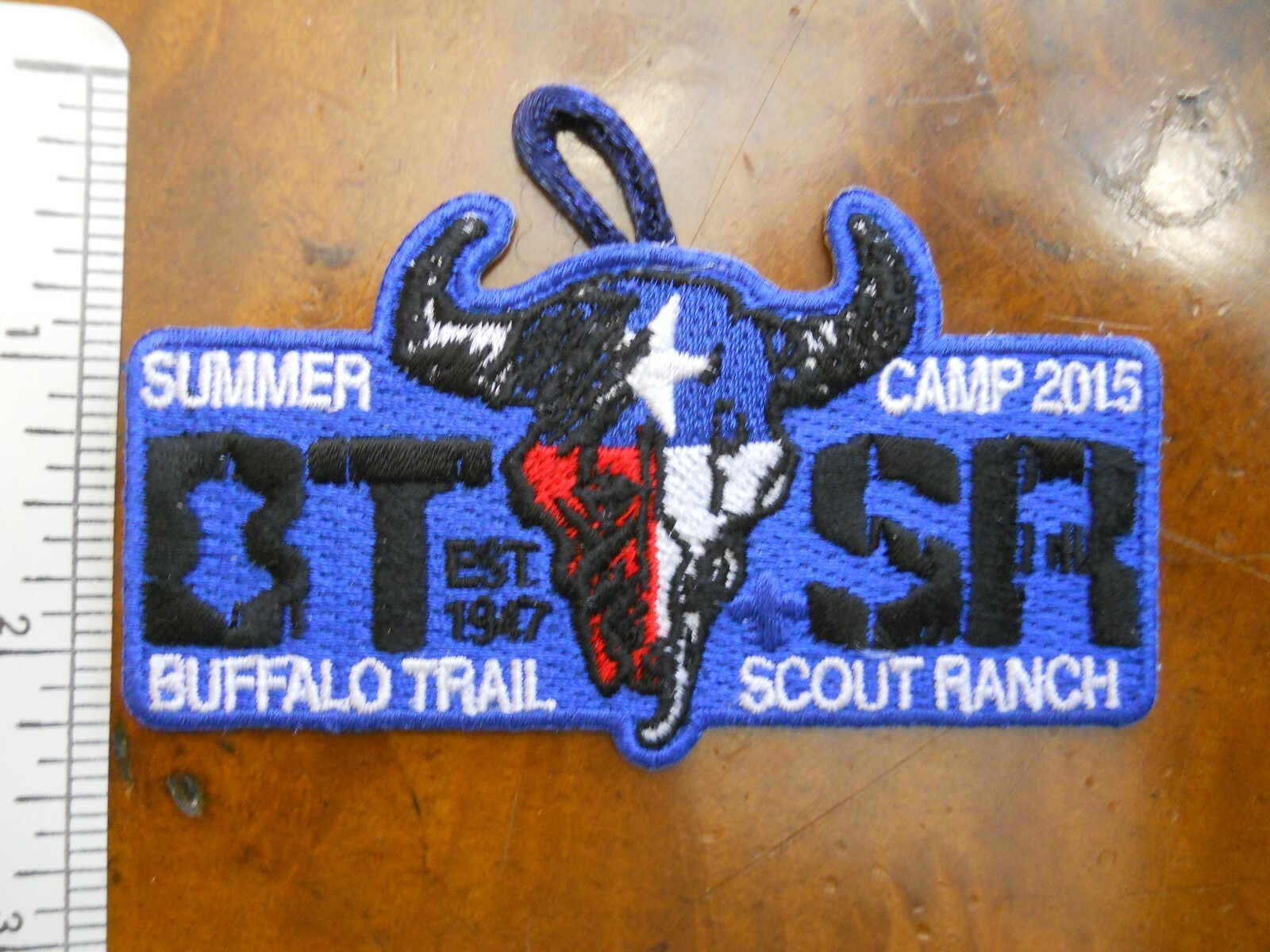 BSA BUFFALO TRAILS SCOUT RANCH, BTSR, 2015 SUMMER CAMP PATCH (NEW W/OUT ...