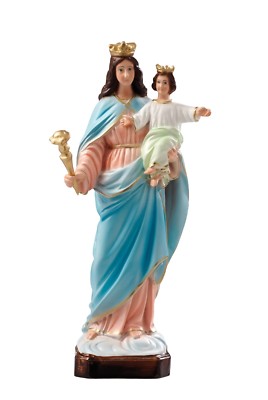 Statue Maria Help of Christians CM 30 (11,81'') Resin for Internal And ...