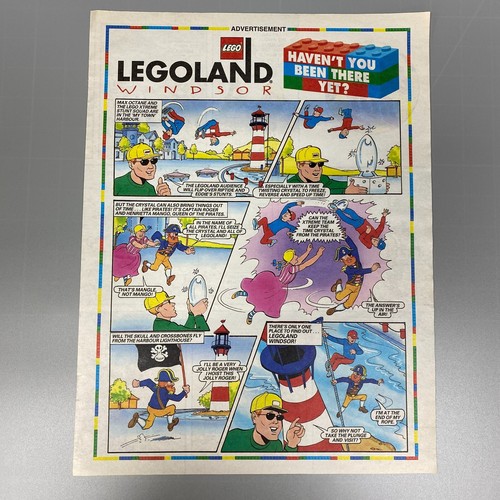 LEGO LEGOLAND WINDSOR COMIC STRIP 1998 VINTAGE RETRO ADVERT | eBay
