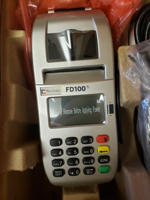 First Data Fd100ti FD 100 POS Credit Card Terminal for sale online | eBay