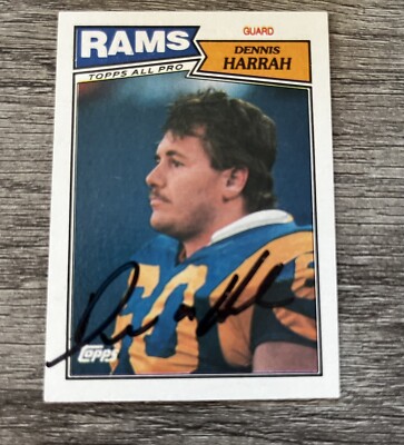 Dennis Harrah Signed LOS ANGELES RAMS Card 1987 Topps | eBay