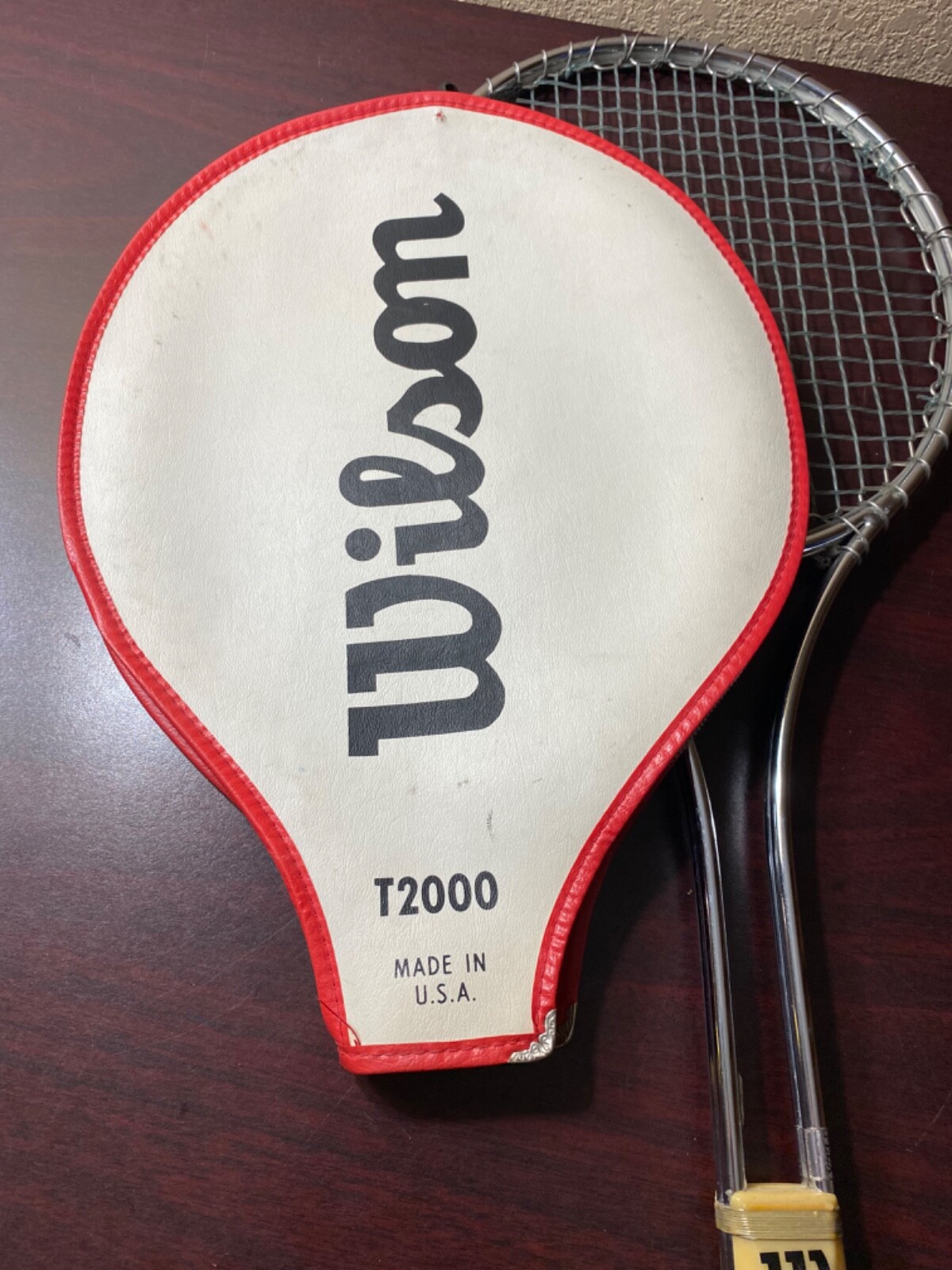 Vintage Wilson T2000 Tennis Racquet with Cover 4 1/2" USA | eBay