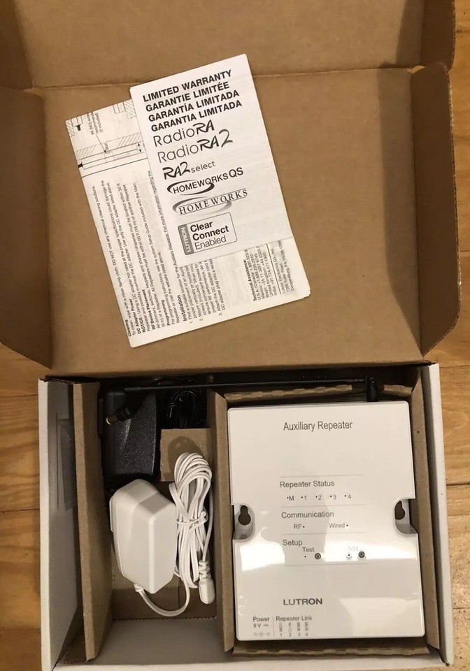 LUTRON Aux repeater RR-AUX-REP-WH | eBay
