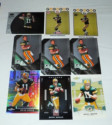 BRIAN BROHM - Quarterback - Packers / Cardinals 9 Card Assorted Lot ...