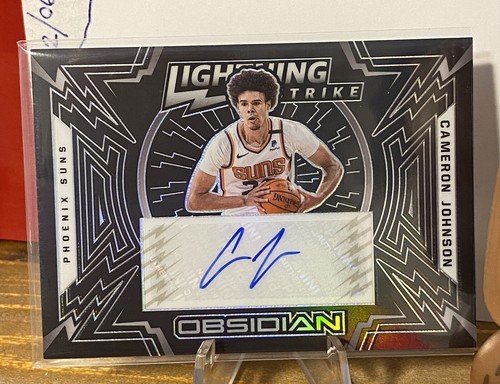 2020-21 Panini Obsidian Lightning Strike Cameron Johnson Auto /41 ...