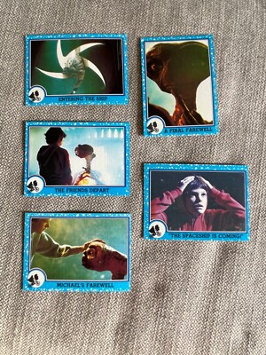 DCC: 1981 E.T. Extra Terrestrial Lot of 5 Cards NM-MT+ #70 72 75 76 77 ...