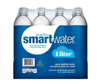 Glaceau SmartWater Water (1L bottles, 12 pk.) | eBay