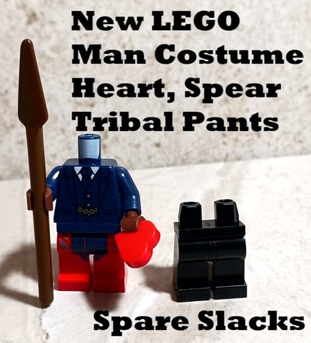 New LEGO African American Man Lover Warrior Torso LEGS Brown Hands ...