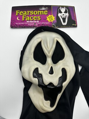 RARE Fun World Fearsome Faces Later PINK Tag Scream Melty Face Mask | eBay