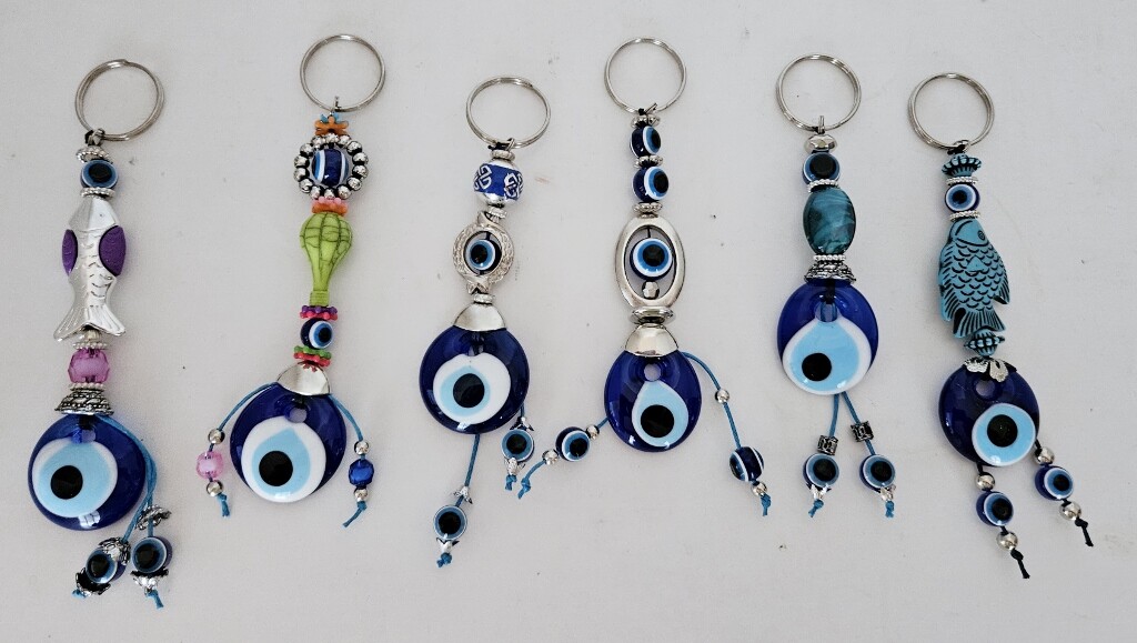 Greek Evil Eye Key Chains Aihua Bohemia Lucky Turkish Evil Eye