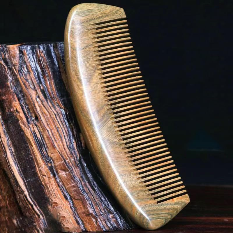 Wooden Hair Comb,Fine Middle Wide Tooth Wood Comb Set for Women Men ...