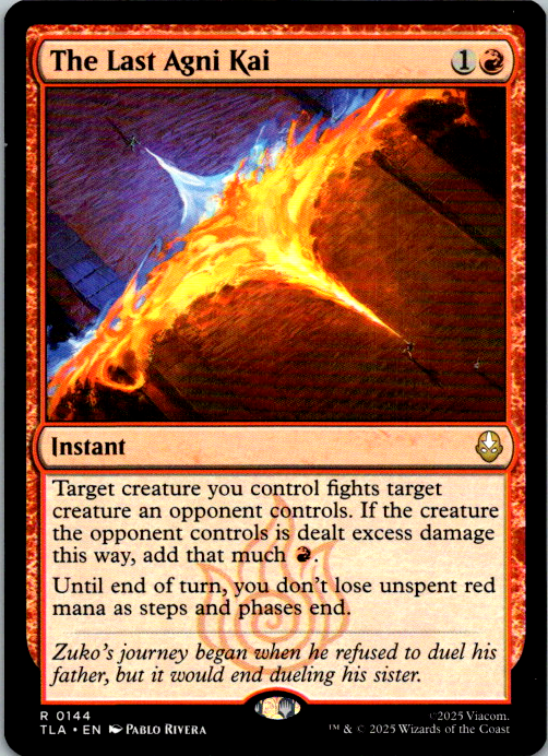 The Last Agni Kai Avatar: The Last Airbender Regular for sale online ...