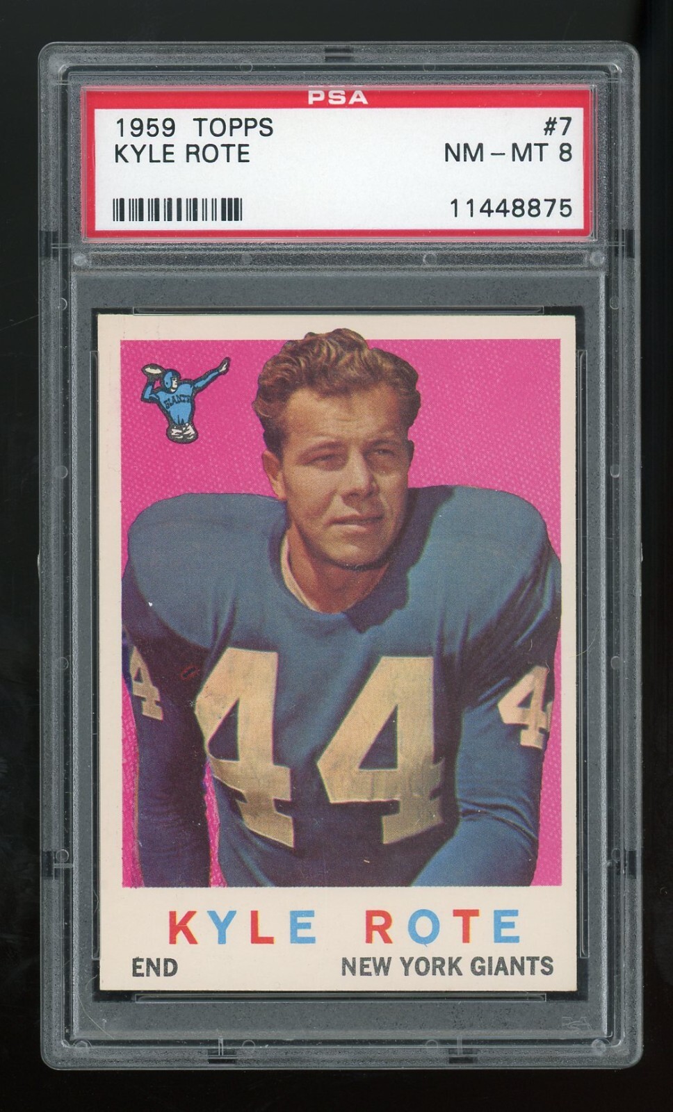 1959 Topps #7 Kyle Rote PSA 8 NM-MT *A23G*#11448875 | eBay