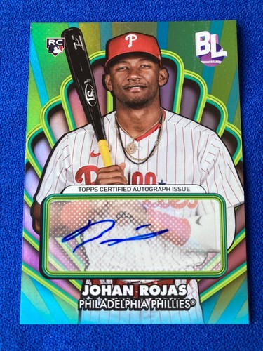 2024 TOPPS Opening Act - Johan Rojas Autograph Card - OAA-JR Phillies ...