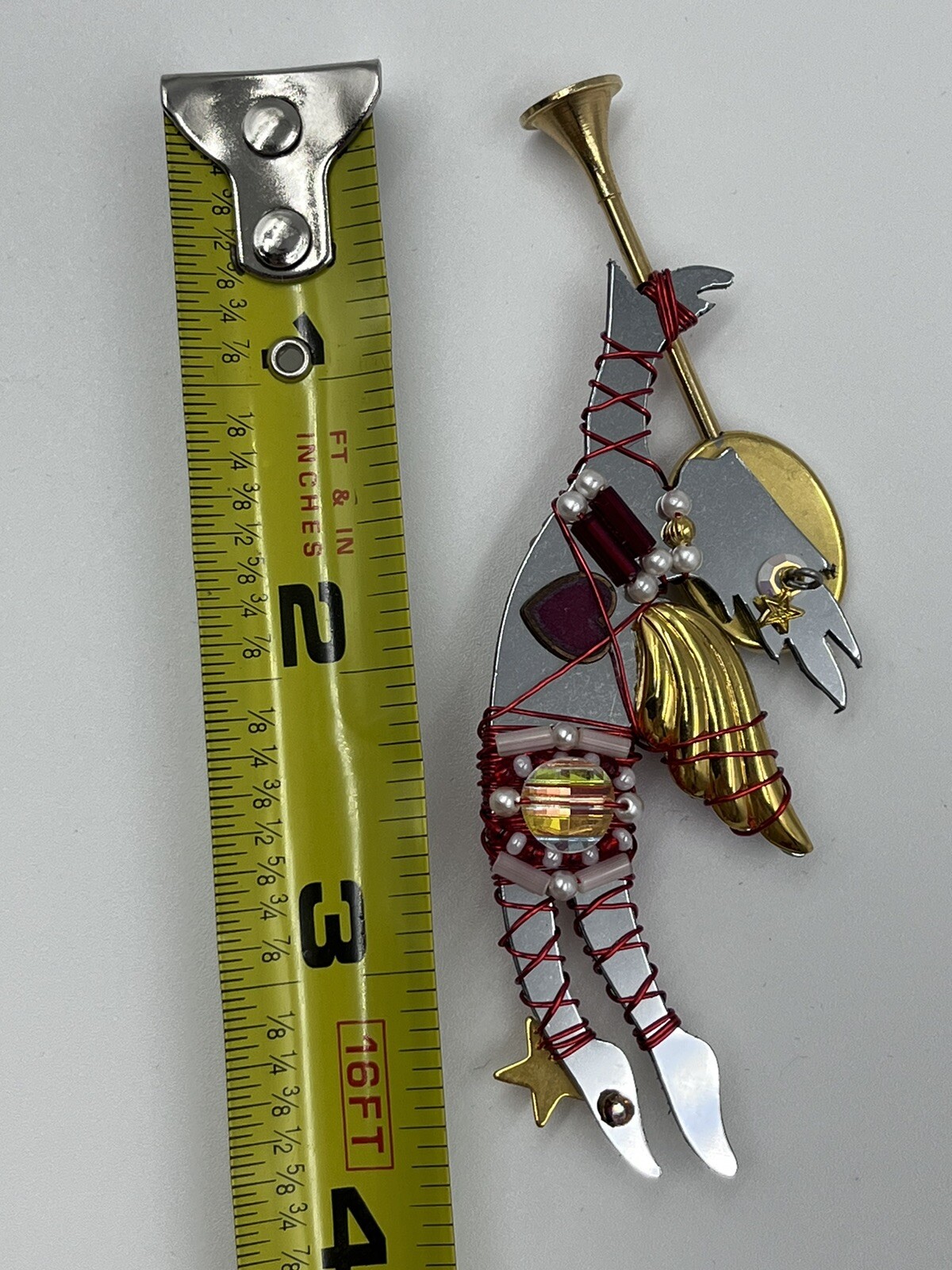 Highly Collectible Liz Tech Handmade Heralding Angel Brooch / Pin (1992 ...