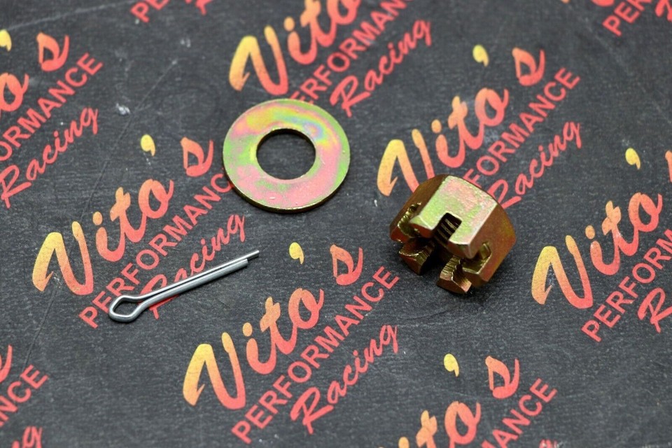 Castle nut + washer + cotter pin on steering stem Yamaha Banshee ...